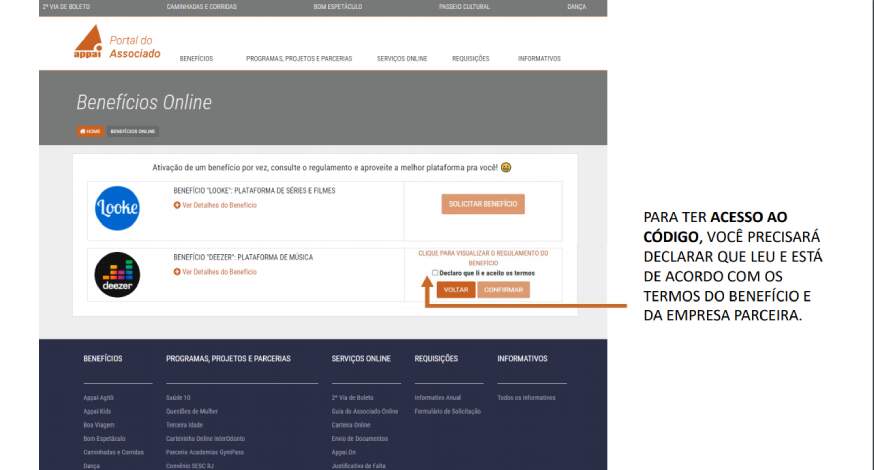 Passo a passo para obter o código da plataforma de música
